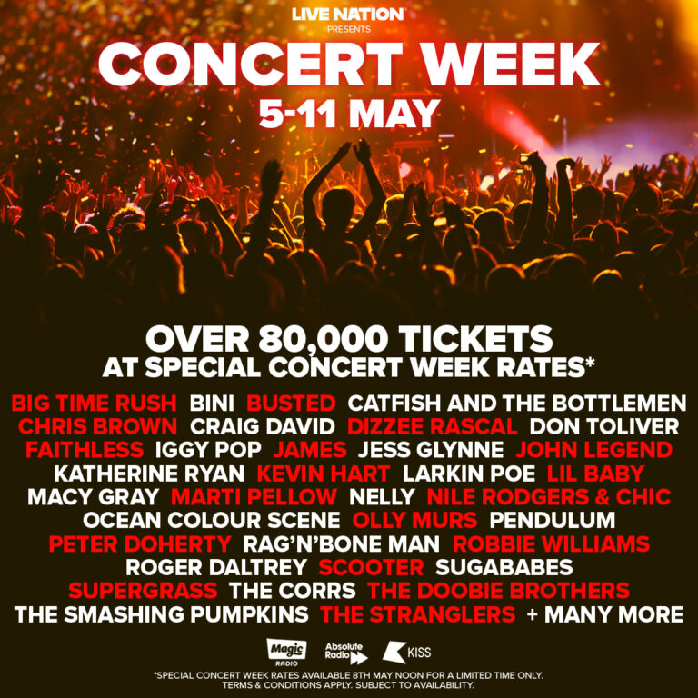 Live Nation presents Concert Week - Absolute Radio Ticket Store